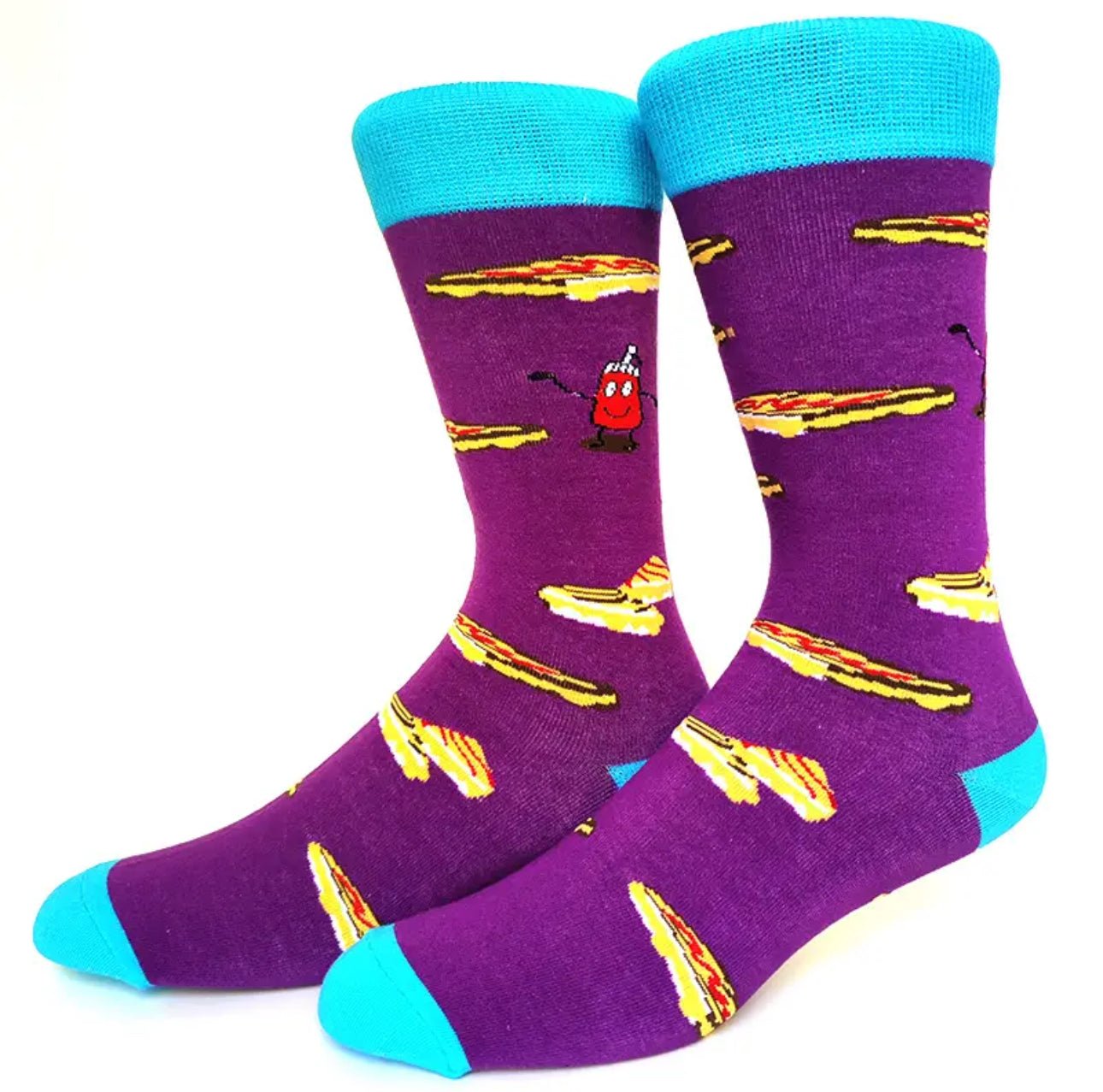 Breakfast on Purple Crazy Socks – Crazy Sock Thursdays