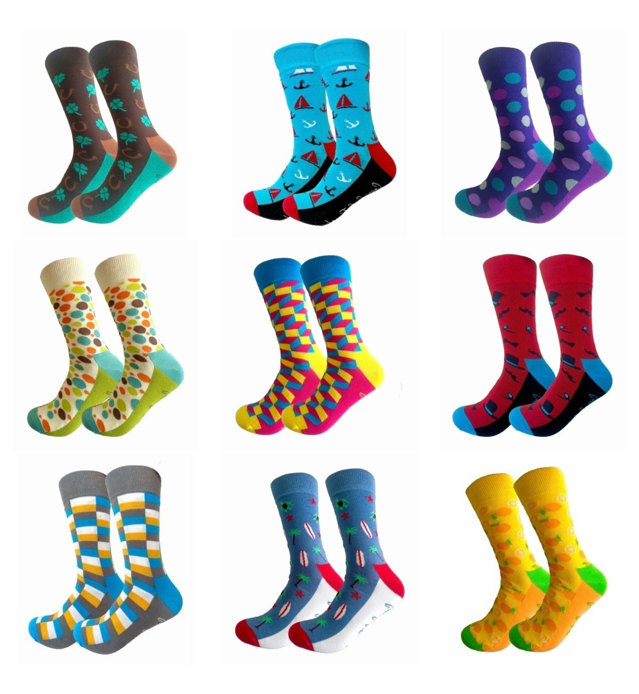 Cool 9 Pair Premium Sock Set – Crazy Sock Thursdays