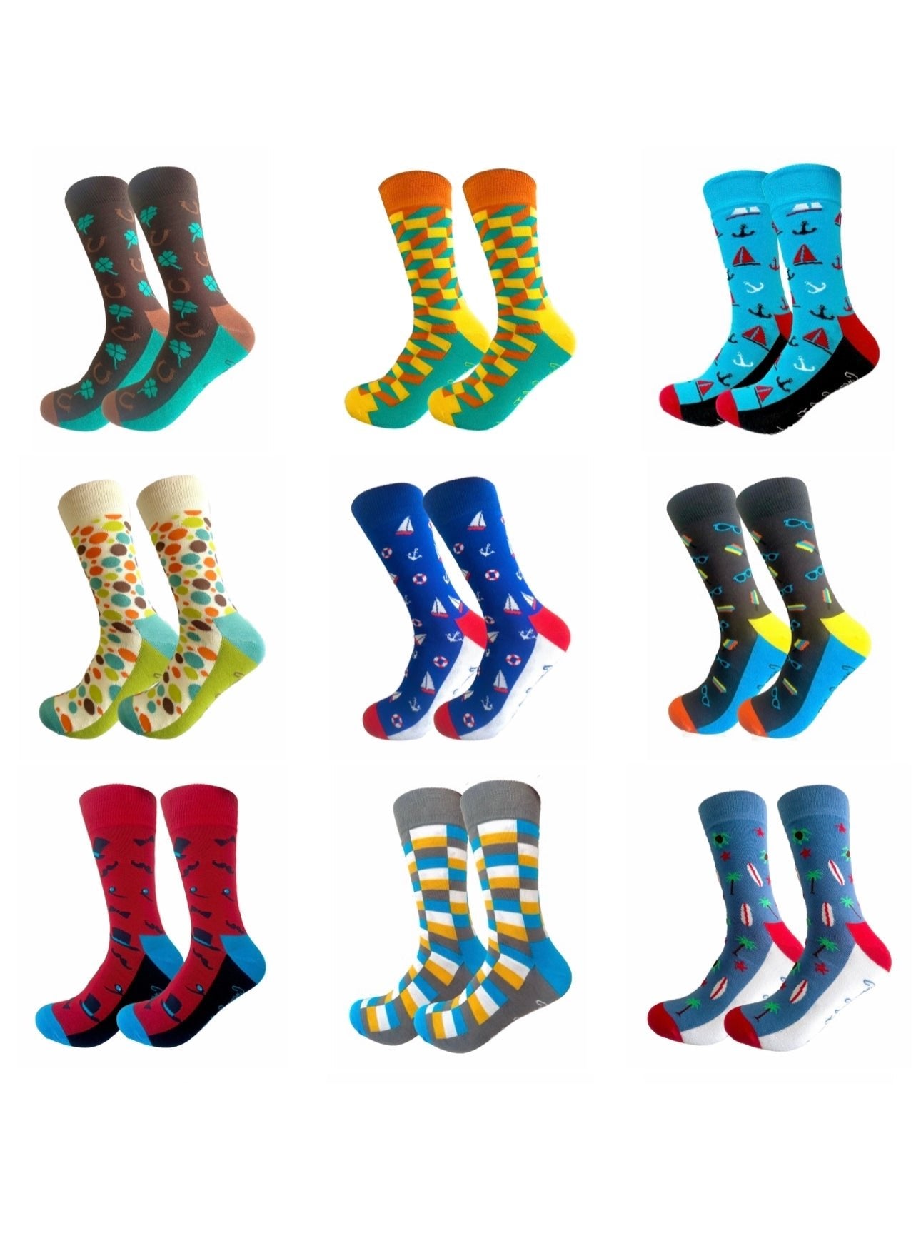Original 9 Pair Premium Sock Set – Crazy Sock Thursdays