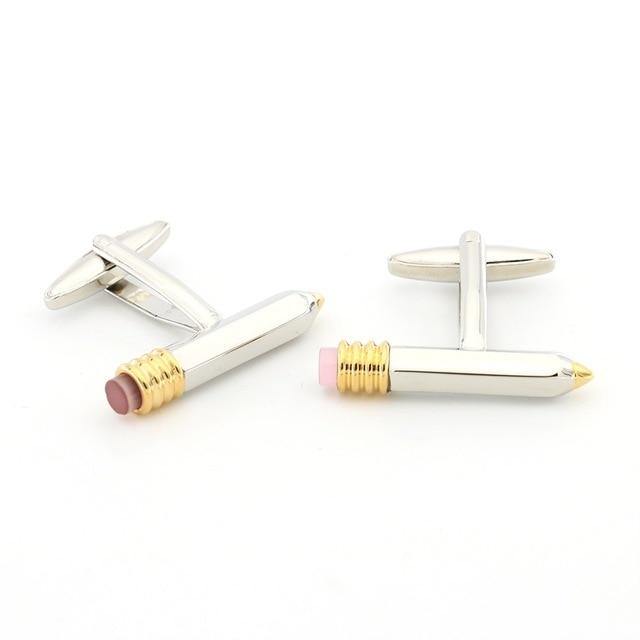 Pencil Cufflinks – Crazy Sock Thursdays