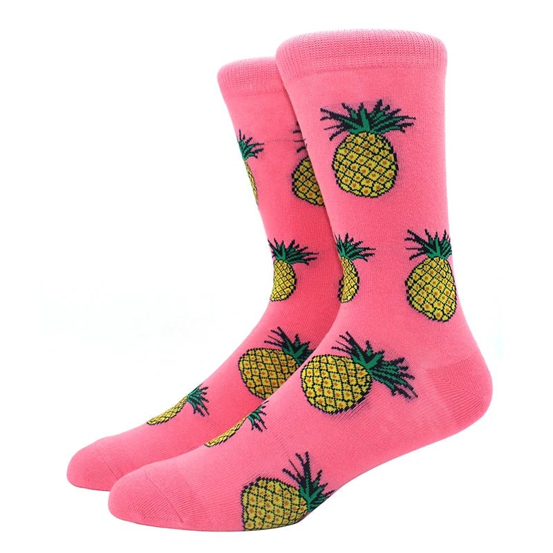 Pineapples on Pink Crazy Socks – Crazy Sock Thursdays