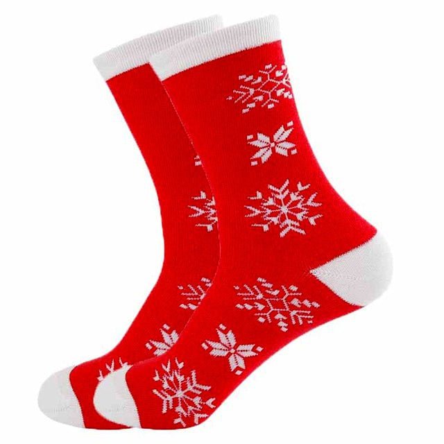 Women's Red Snowflake Crazy Christmas Socks – Crazy Sock Thursdays